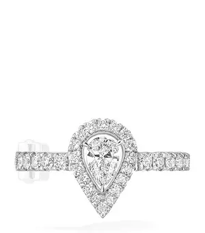 Messika My Twin White Gold And Diamond Single Clip-on Ear Cuff - Silver