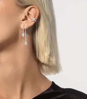 Messika My Twin White Gold And Diamond Single Clip-on Ear Cuff