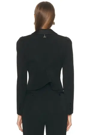 Alexander McQueen Puff Sleeve Cropped Jacket