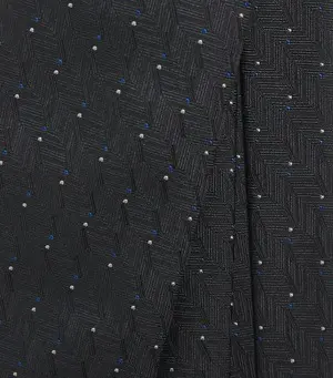 Emporio Armani Silk Jacquard Neck Tie - Blue