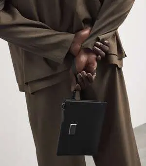 Emporio Armani Leather Logo Pouch