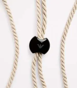 Emporio Armani Beaded Rope Statement Necklace