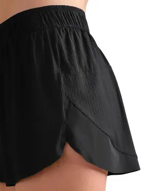 RHONE Lightspeed Drawstring Shorts - Pure Black