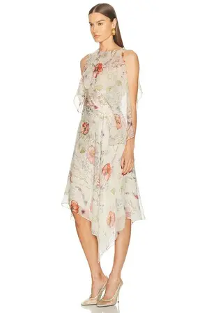 Alexander McQueen Ruffled Day Dress - Ivory