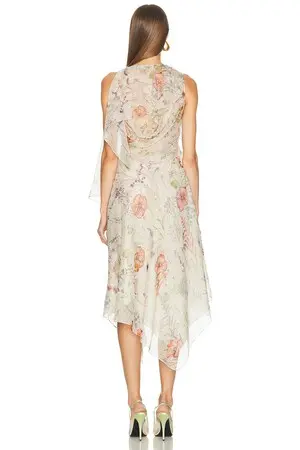 Alexander McQueen Ruffled Day Dress - Ivory