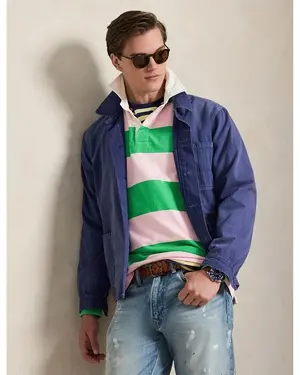 Polo Ralph Lauren The Iconic Rugby Shirt - Pink Multi