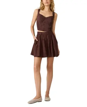 Steve Madden A-line Mini Skirt - Walnut