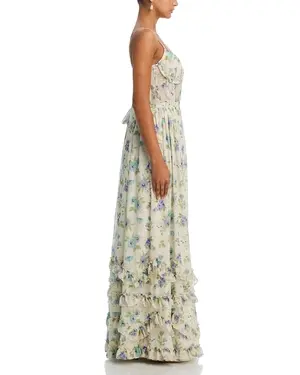 V. CHAPMAN Carmen Ruffled Dress