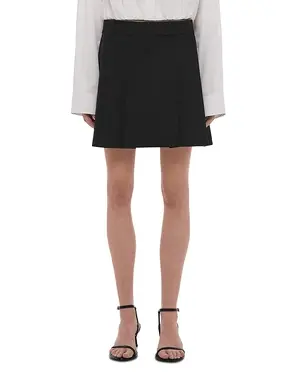 Helmut Lang Gab Wool Skirt