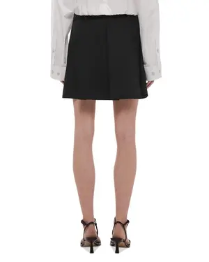 Helmut Lang Gab Wool Skirt