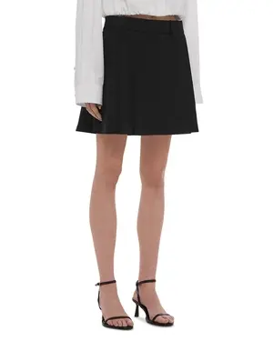 Helmut Lang Gab Wool Skirt