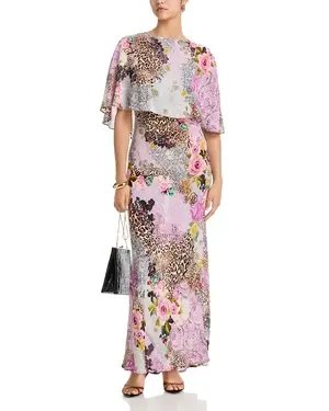 AFRM Izel Cape Maxi Dress