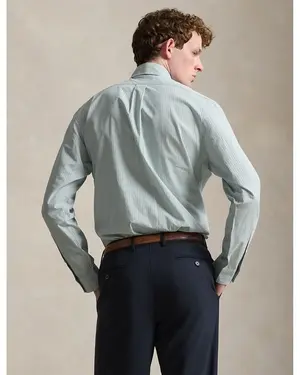 Polo Ralph Lauren Classic Fit Checked Poplin Shirt - Green/blue