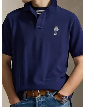 Polo Ralph Lauren Classic Fit Polo Bear Mesh Polo Shirt