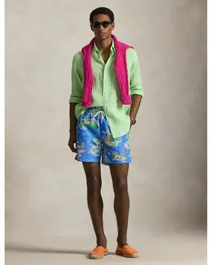 Polo Ralph Lauren Classic Traveler Swim Trunks - Blue Multi