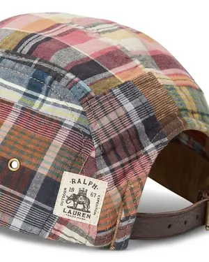 Polo Ralph Lauren Long Bill Patchwork Madras Cap
