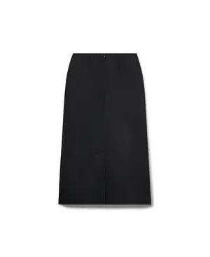 La DoubleJ Printed Pencil Skirt - Peonies Jacquard Blue