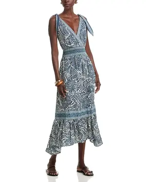 Ramy Brook Mariam Dress - Navy Dot
