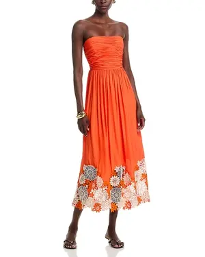 Ramy Brook Milani Dress - Sunset Orange