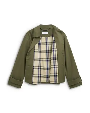 HOBBS LONDON Frida Trench Jacket - Olive Green