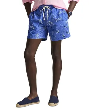 Polo Ralph Lauren 5.75" Traveler Classic Swim Trunks - Blue