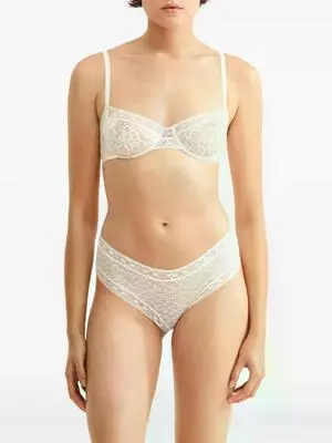 ERES Murmures Lace Tanga Briefs - Neutrals