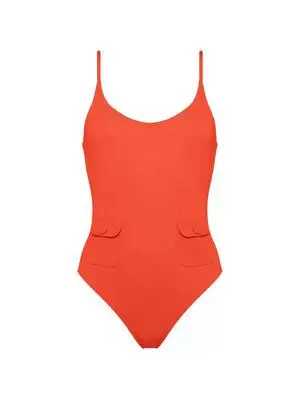 ERES Button Detail Swimsuit - Orange