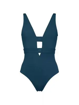 ERES Exception Swimsuit With V-neck And Cut-out Detail - Blue
