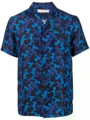 Orlebar Brown Hibbert Linen-blend Shirt - Blue