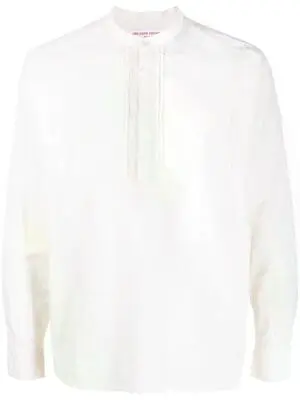 Orlebar Brown Hemlock Striped Henley Shirt - Neutrals