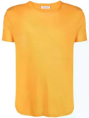 Orlebar Brown Round-neck Short-sleeve T-shirt - Orange