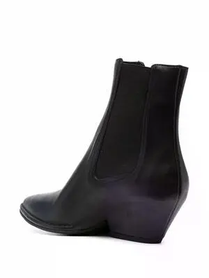 DEL CARLO Mid-heel Leather Boots