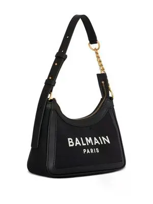 Balmain B-army Logo-plaque Chain Shoulder Bag - Black