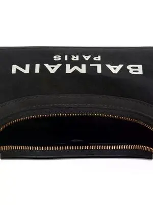 Balmain B-army Logo-plaque Chain Shoulder Bag - Black