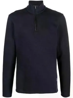 Orlebar Brown Zip-front Funnel Neck Sweater