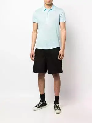 Orlebar Brown Button-placket Detail Polo Shirt - Blue