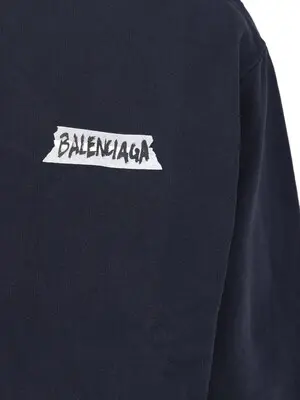 Balenciaga Masking Tape Zip Sweatshirt