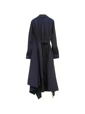 Loewe Layered Belted Midi Dress - Blue