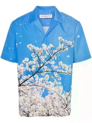 Orlebar Brown Maitan Floral-print Shirt - Blue