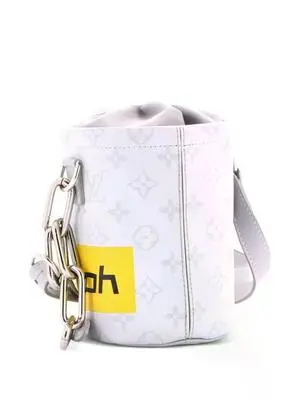 LOUIS VUITTON Chalk Nano Bucket Bag Limited Edition Monogram Canvas - Grey