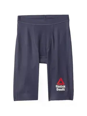 REEBOK Logo-print Swim Shorts - Blue