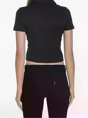 REEBOK Melody Ehsani Zip Ribbed Polo Top