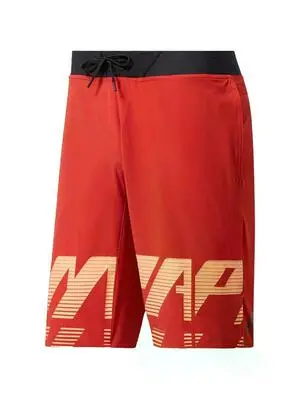 REEBOK Graphic-print Shorts - Red