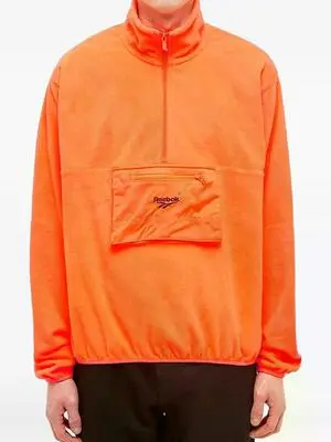 REEBOK Half-zip Fleece Sweatshirt - Orange