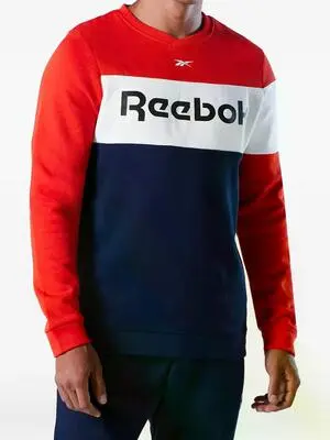 REEBOK Crew-neck Sweatshirt With Colourblock Design