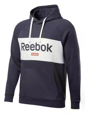 REEBOK Logo-print Hoodie - Blue