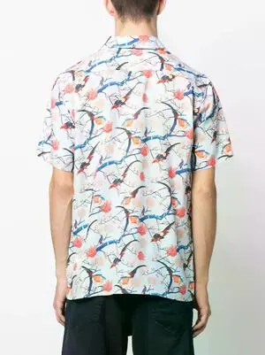 Orlebar Brown Hibbert Graphic-print Shirt - Blue