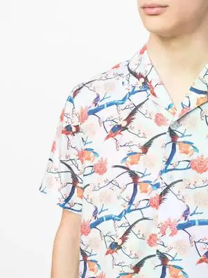 Orlebar Brown Hibbert Graphic-print Shirt - Blue