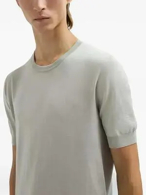 Agnona Crew-neck Knitted T-shirt
