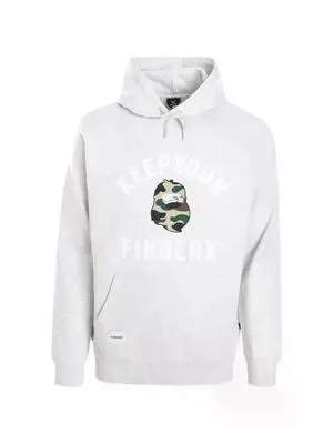 FINGERCROXX Logo-print Hoodie - Grey